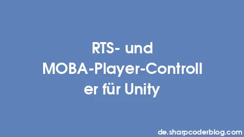 RTS- und MOBA-Player-Controller für Unity - Thumbnail
