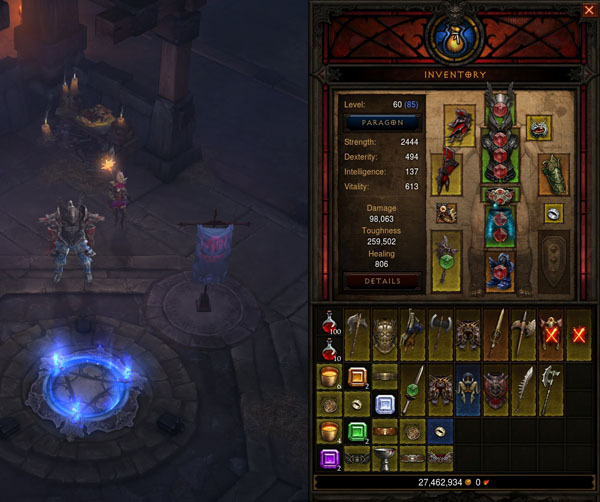 Diablo 3-Inventarsystem