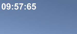 Unity-Countdown-Timer oben links.